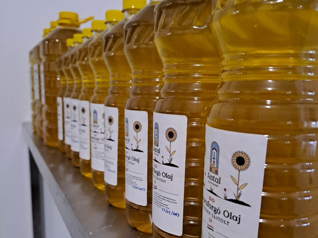 Bio hidegen sajtolt napraforgó olaj, 5 l
